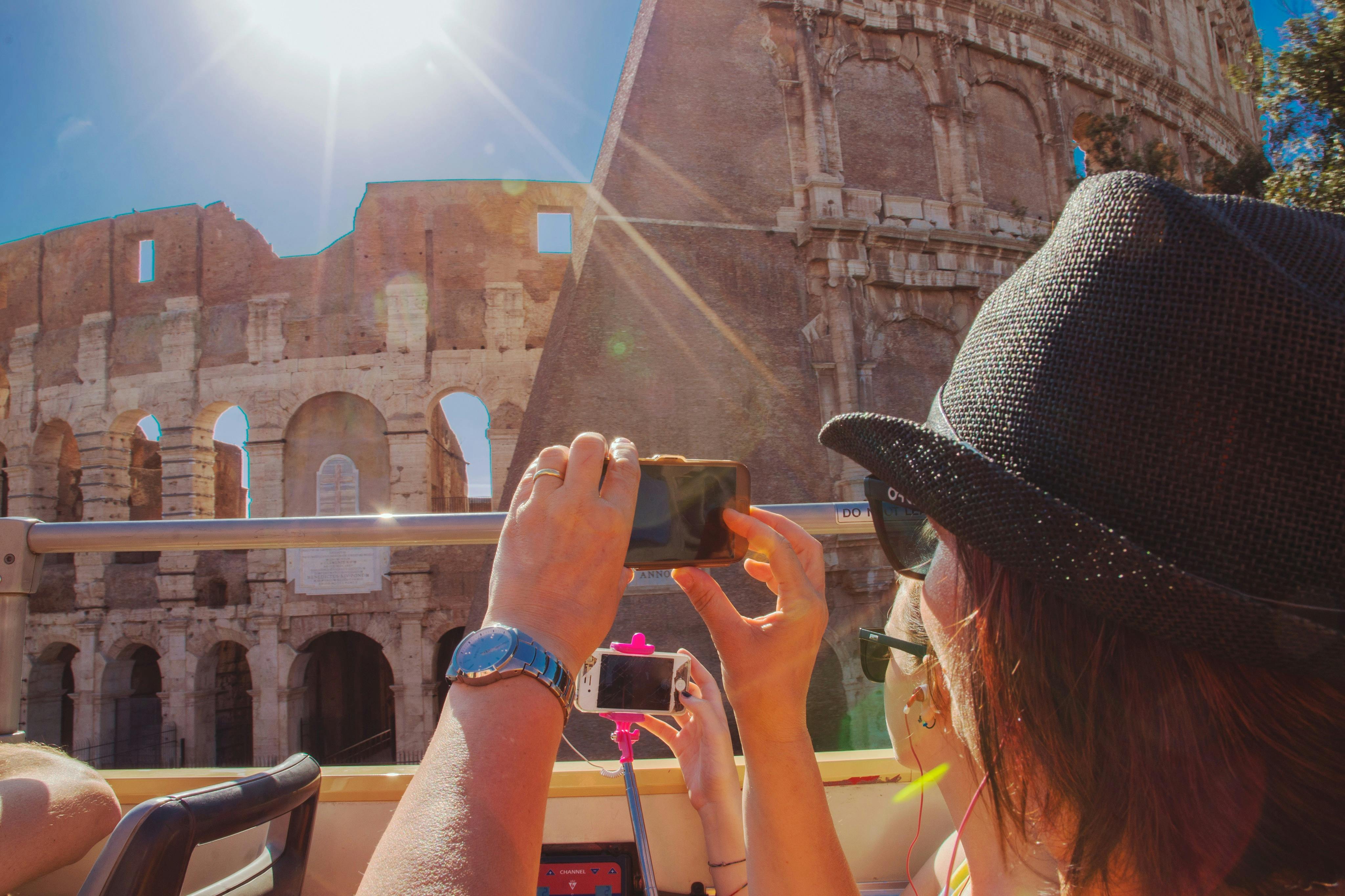 Colosseum & Mamertine Prison + Rome: HOHO Bus Tour + Airport Transfer