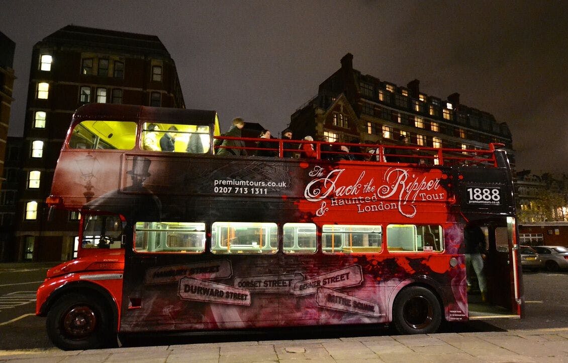 Haunted London: Jack the Ripper and Sherlock Holmes Bus Tour + London Eye