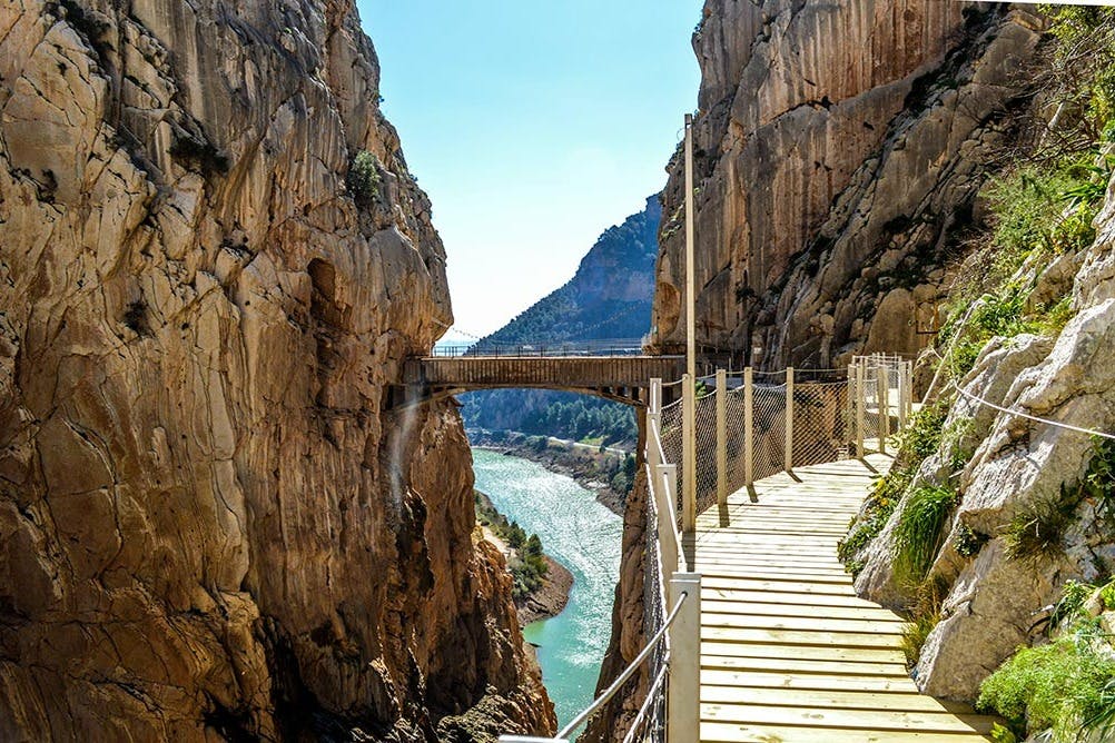 Caminito del Rey: Tour + pendelbus vanaf Costa del Sol