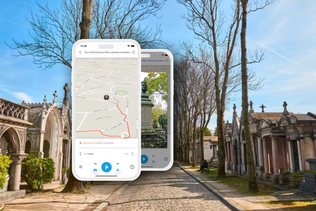 Audio-gids app voor begraafplaats Père Lachaise door TouringBee
