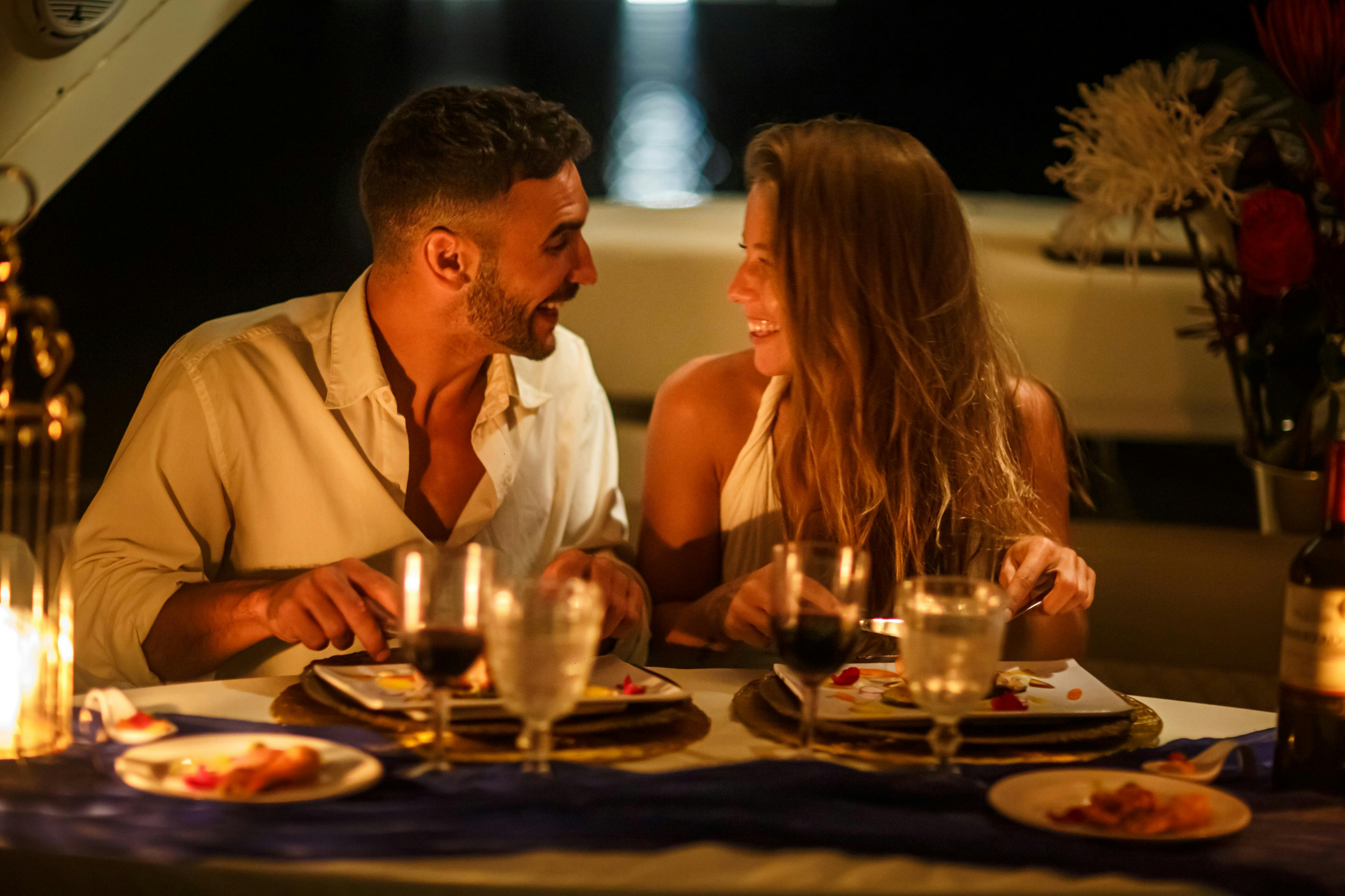 Romantic Dinner in Private Luxury Yacht Riviera Maya