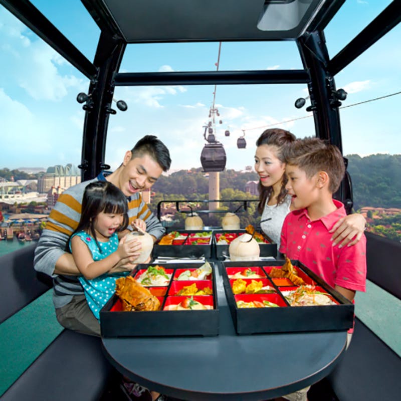Cable Car Sky Dining: Singapore Flavours Cabin
